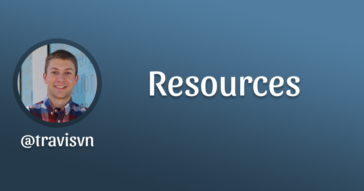 tailwind tag | Resources — Travis Van Nimwegen