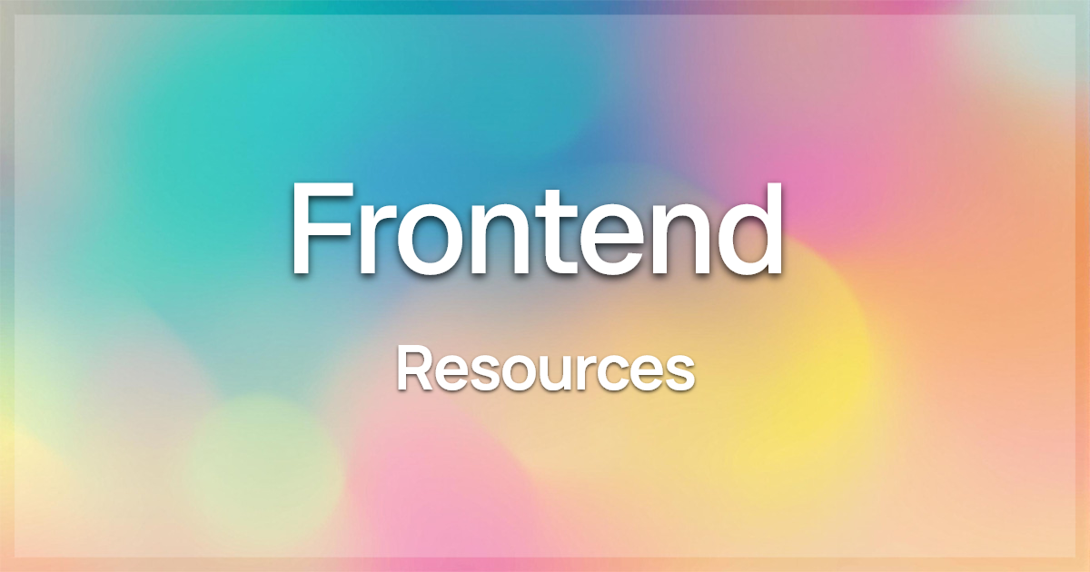 Frontend | Resources — Travis Van Nimwegen